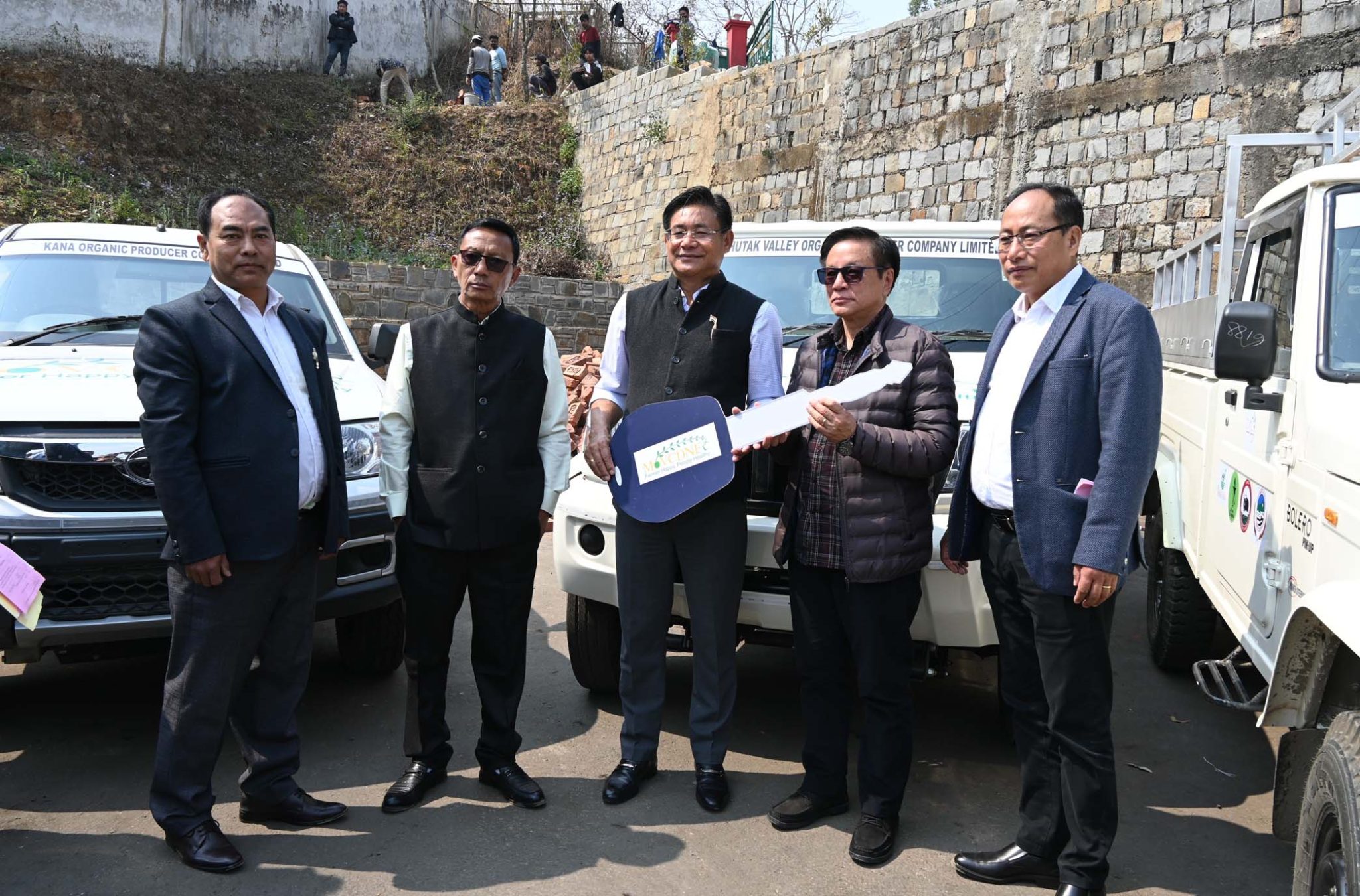 Advisor Mhathung Yanthan, Wezope Kenye & officers with the ...